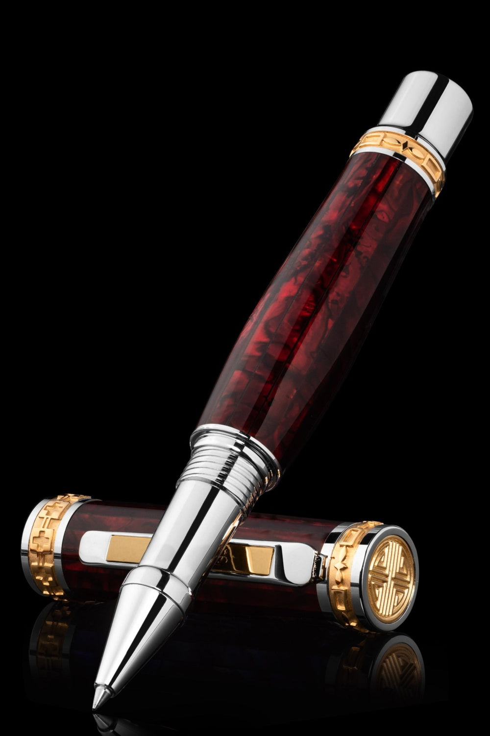 The Closer - Red Abalone Shell Rollerball | Pitchman®