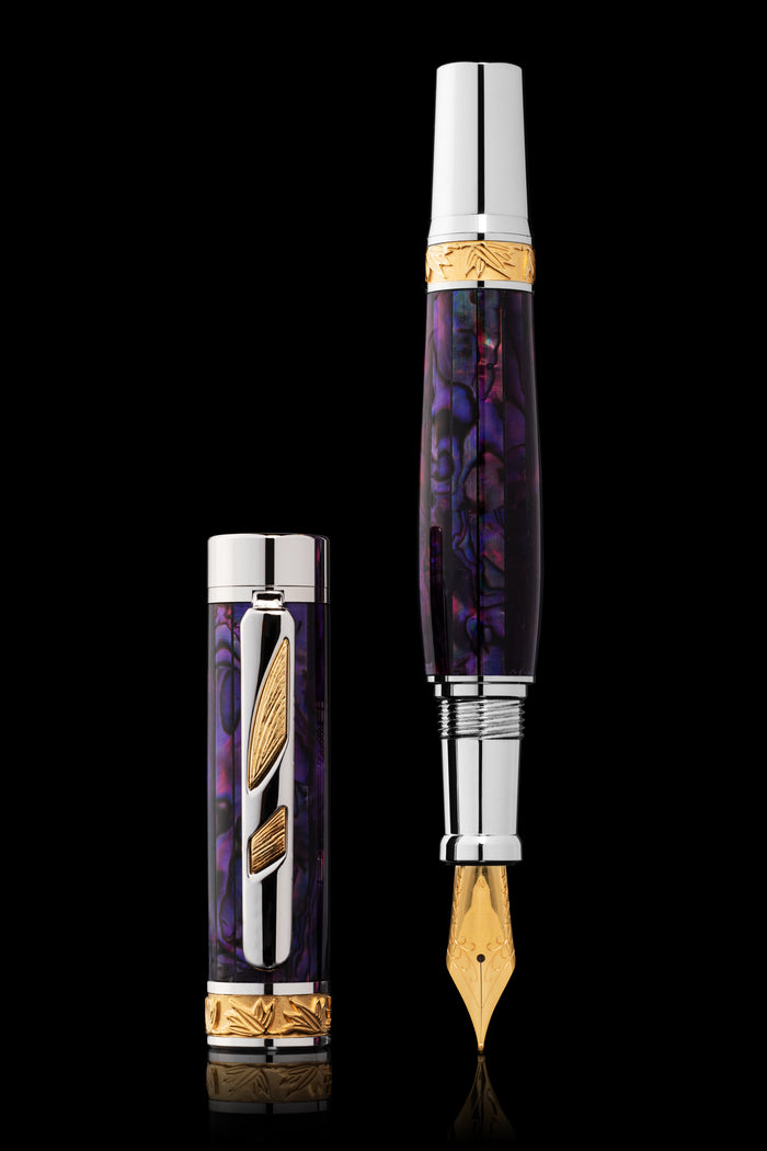 The Rainmaker - Purple Abalone Shell Fountain Pen | Pitchman®